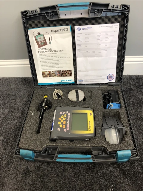 PROCEQ EQUOTIP 3 Protable Hardness Tester (In Case), GE, Krautkramer ...