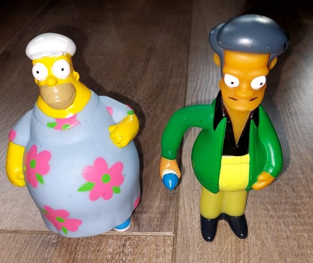 2001 BURGER KING The Simpson's Fat Homer Muumuu Dress and Apu Action ...