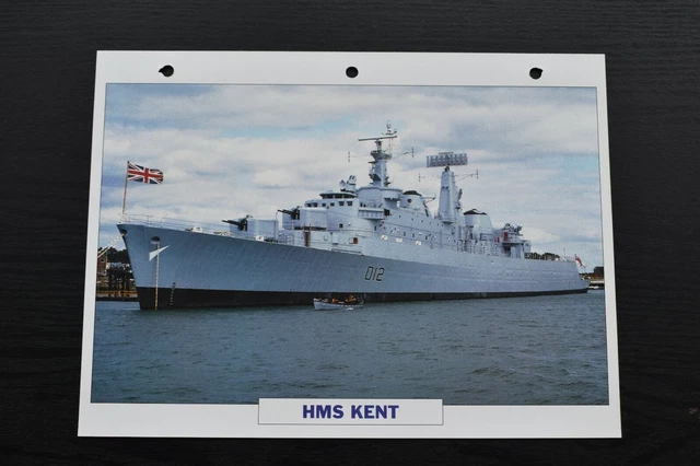 NAVAL DESTROYERS HMS Kent 1961 Guided-missile Destroyer Photo Print ...