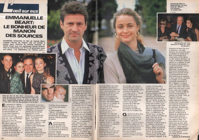 COUPURE DE PRESSE Clipping 1984 Emmanuelle Béart (2 pages) EUR 5,00 - PicClick FR