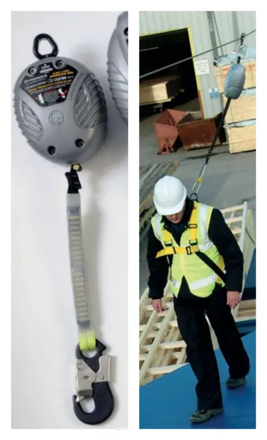 MANSAFE SLR WEB 3.6M Lifeline Latchways Lanyard Safety Block Working At ...