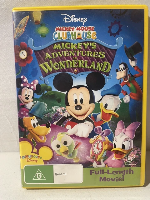 MICKEY MOUSE CLUBHOUSE Mickeys Adventures In Wonderland DVD PAL Region ...