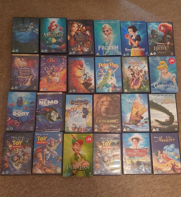 24 X DISNEY DVD bundle Childrens Films £25.68 - PicClick UK