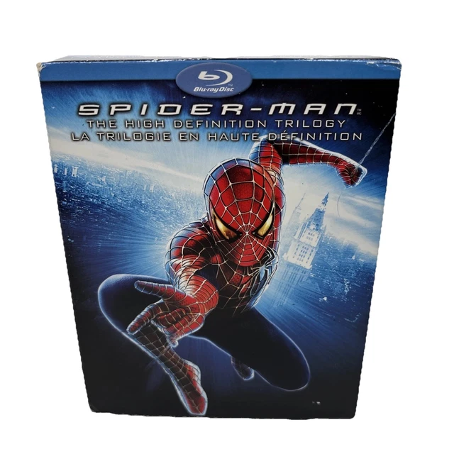 SPIDER-MAN HIGH DEFINITION Trilogy Blu-ray Box Set 1 2 3 Mint Discs ...