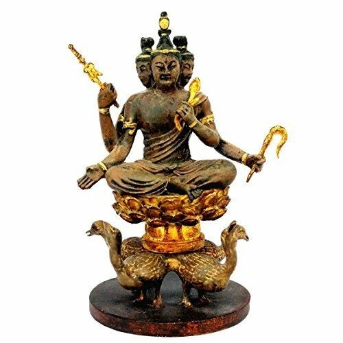 TOJI GENUINE 梵天 BONTEN Miniature Buddha Statue Synthetic resin H5inc JP ...