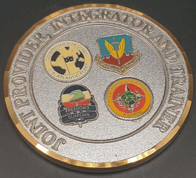 US ARMY MILITARY Coin Nato Medal Joint Forces Command Provider ...