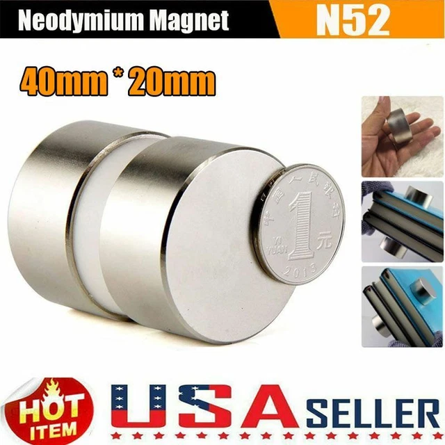 SUPER STRONG NEODYMIUM Disc Magnet Permanent Powerful Rare Earth ...