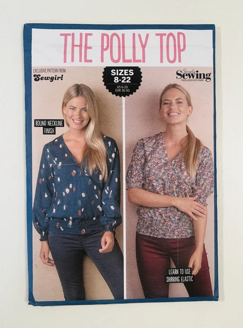 SIMPLY SEWING PATTERN- The Polly Top, Uncut Sealed- Sizes 8-22 EUR 7,25 ...