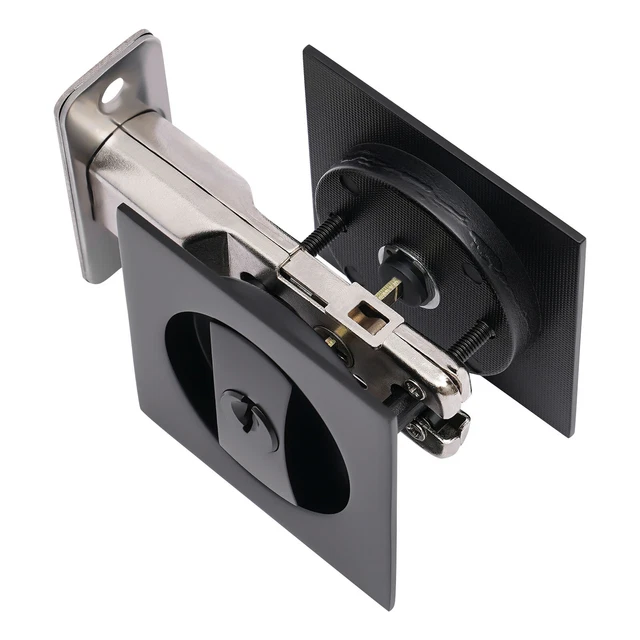 SQUARE ENTRY DOOR Cavity Sliding Door Lock Pocket Privacy Lock Zinc ...