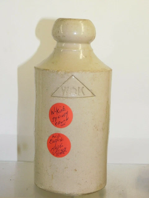 ANTIQUE W.KING ROYAL CROWN SYDNEY IMPRESSED DUMPY GINGER BEER BOTTLE ...