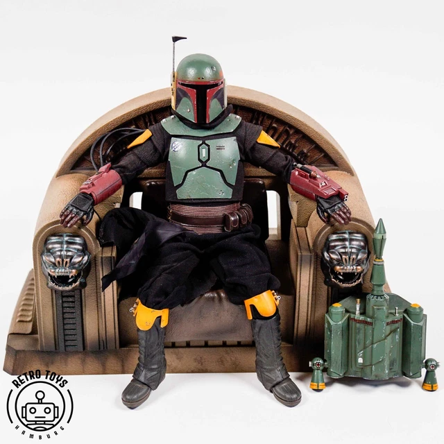 BOBA FETT & THRONE Hot Toys Star Wars The Book Of Mandalorian Sideshow ...