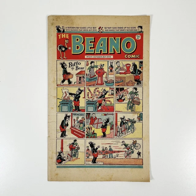 VINTAGE THE BEANO Comic Book Issue No. 347 October 30th 1948 - GOOD ...