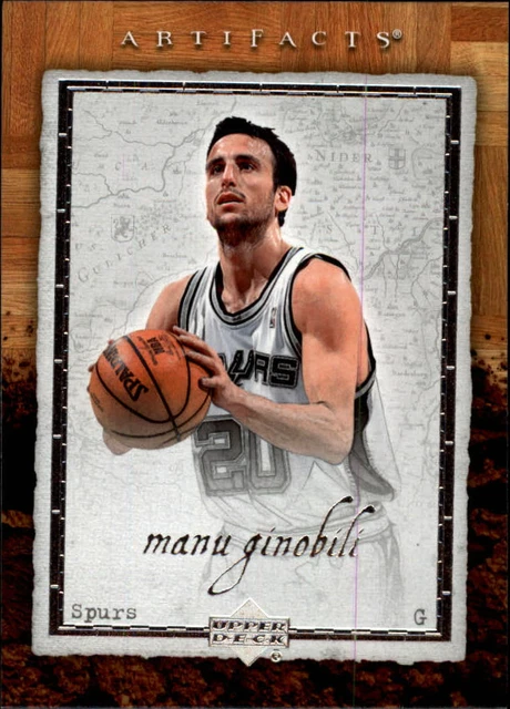 2007-08 ARTIFACTS SAN Antonio Spurs carte basket-ball #86 Manu Ginobili ...