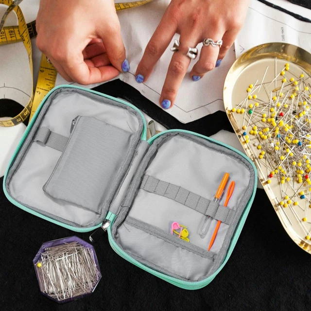 CROCHET HOOK CASE Crochet Bag Organizer Zippered Storage Bag Portable ...