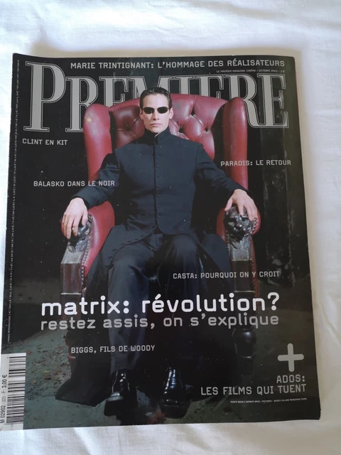 MAGAZINE PREMIERE MATRIX - Octobre 2003 - N°320 EUR 4,00 - PicClick FR