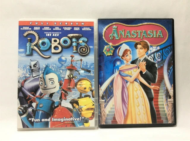 SET OF 20TH Century Fox Robots and Anastasia Family Movies DVDs Both ...