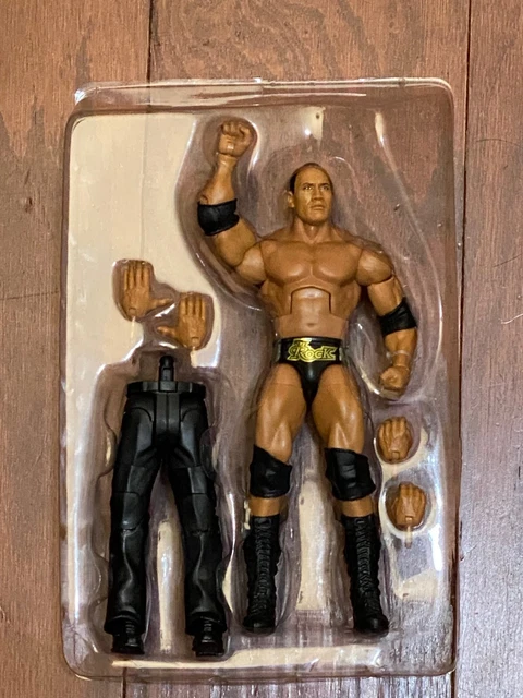WWE THE ROCK WrestleMania 39 Elite Figure Mattel WWF Dwayne Johnson Mean Gene EUR 24,48 ...