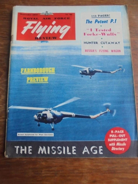 ROYAL AIR FORCE Flying Review Vol 13 No 11 - September 1957 £3.85 ...
