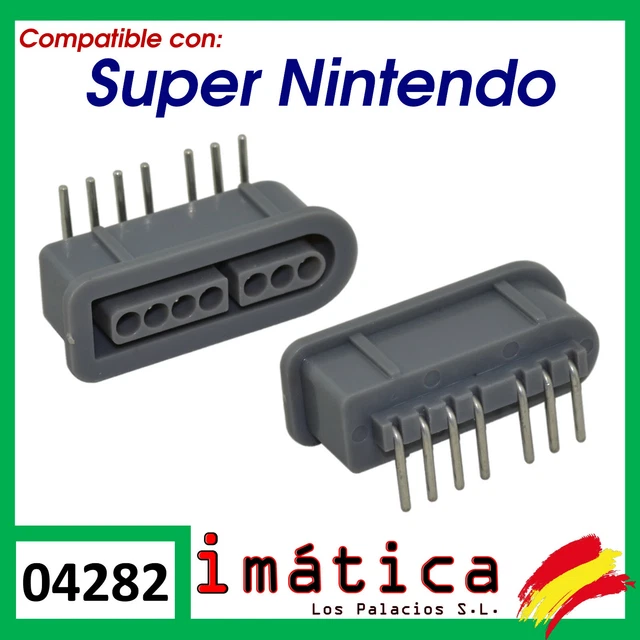 CONECTOR HEMBRA PARA Mando De Consola Super Nintendo Snes Puerto Cable ...