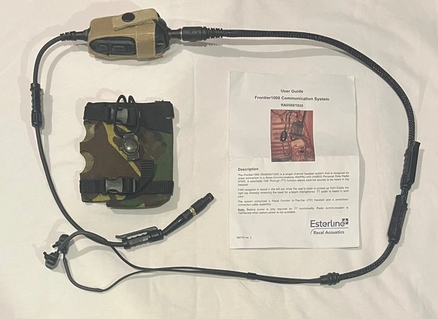 BRITISH ARMY PRC 343 Personal Role Radio (PRR) Headset System & DPM ...