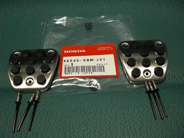 HONDA GENUINE CIVIC FD2 OEM JDM TYPE-R Brake & Clutch Pedal Pad 2Qty ...