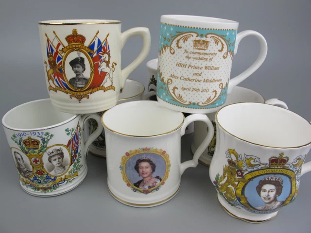 MUGS: ROYALTY QUEEN King Prince Princess Commemorative. Vintage ...