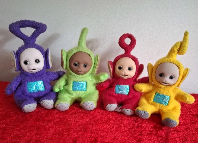 TELETUBBIES SET OF 4 Dipsy Po Tinky Winky Laa-Laa 6 Inch Beanies ...
