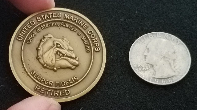 RARE RETIRED VETERAN United States Marine Corps USMC Semper Fi ...