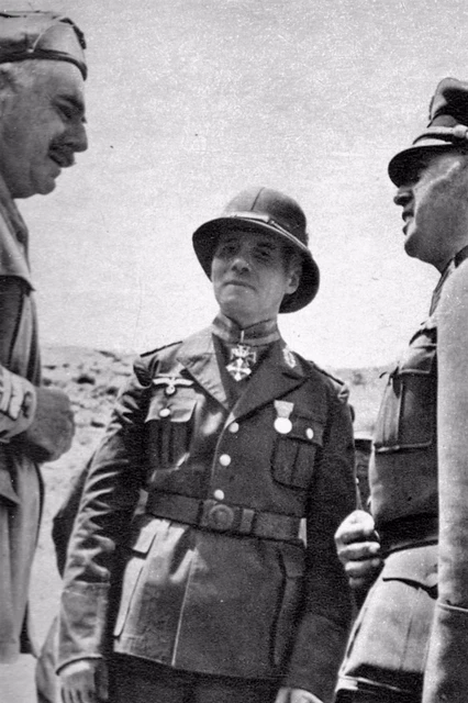 WW2 - ROMMEL and the Italian General Gariboldi in Libya £1.66 - PicClick UK