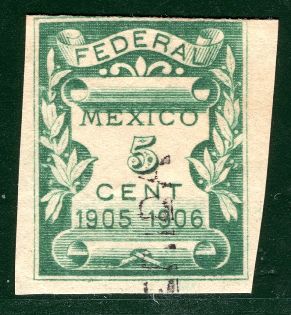 MEXICO REVENUE STAMP 5c 1905-06 FEDERAL TAX Mint MM {samwells} BROWN76 ...