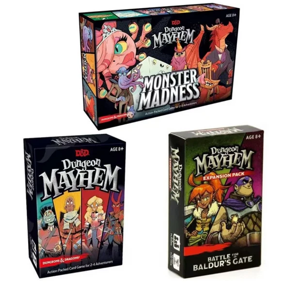 BALDUR'S GATE DUNGEON Mayhem Board games Monster Madness Card Games $49 ...