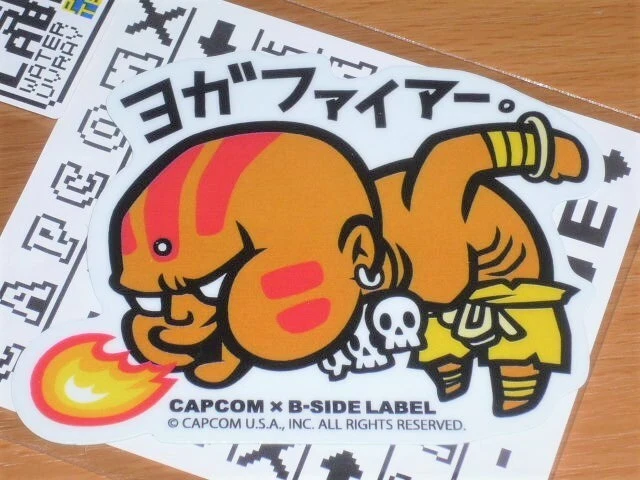 AUTOCOLLANT STREET FIGHTER Dhalsim Yoga Fire Côté B étiquette Ii EUR 59 ...