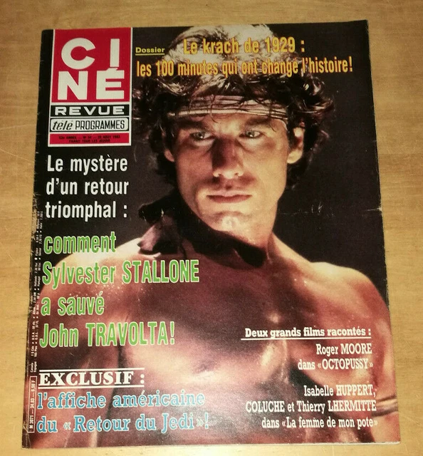 PROGRAMMES TV CINE Tele Revue N°34 25 Aout 1983 John Travolta Le Retour ...