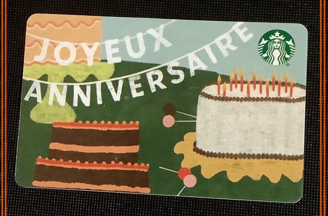 🇨🇦 CANADA 2025 Starbucks Joyeux Anniversarie (New Number #6345 ) Gift ...