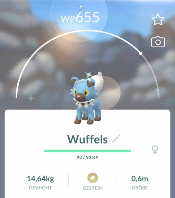 WUFFELS POKEMON GO SHINY schillernd EUR 9,95 - PicClick DE