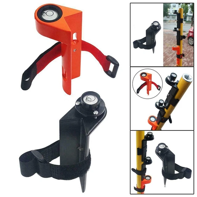 PORTABLE RIGHT-ANGLE VERTICAL Level Centering Pole Leveler Bubble Self ...