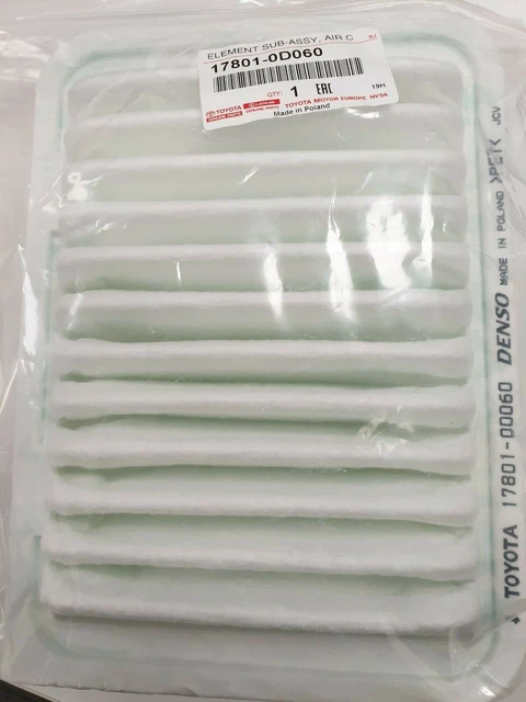 GENUINE TOYOTA/LEXUS AIR Filter 17801-0D060 OE New Original £16.49 ...