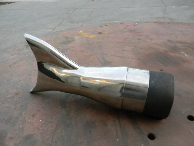 VINTAGE HARLEY CHOPPER fishtail exhaust tip, Panhead, Knucklehead ...