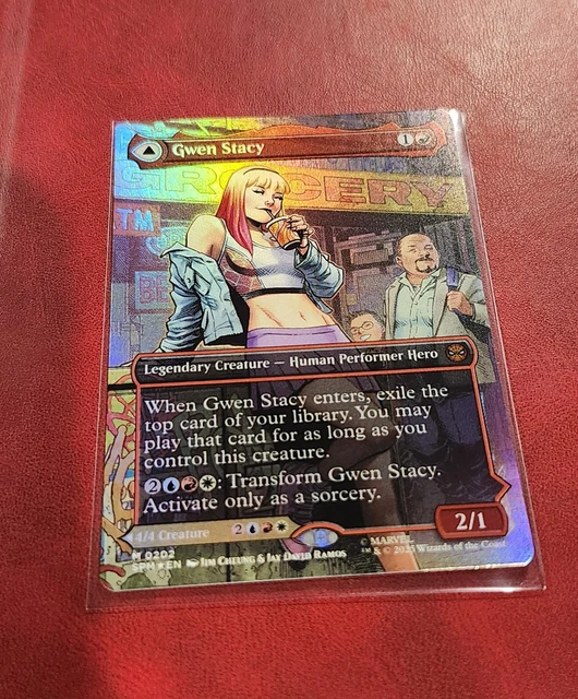 GWEN STACY/GHOST-SPIDER M 0202 Foil MTG Marvel Spider-man Pack Fresh ...