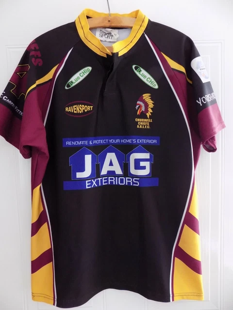 ORIGINAL CHURWELL CHIEFS ARLFC Rugby Club Mens League Jersey Shirt ...