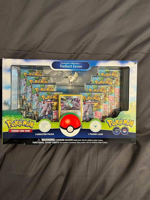 POKÉMON TCG: POKÉMON GO Premium Collection - Radiant Eevee (8 Packs x ...