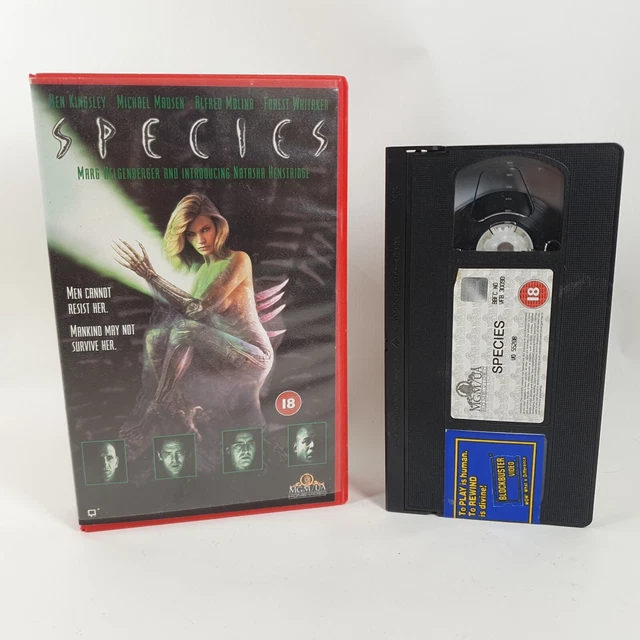 SPECIES VHS VIDEO Tape Big Box Ex Rental Blockbuster MGM £14.99 - PicClick UK