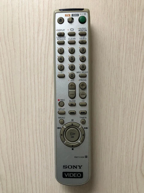 GENUINE ORIGINAL SONY RMT-V406 TV Video VCR Remote Control SLV-SE640B ...