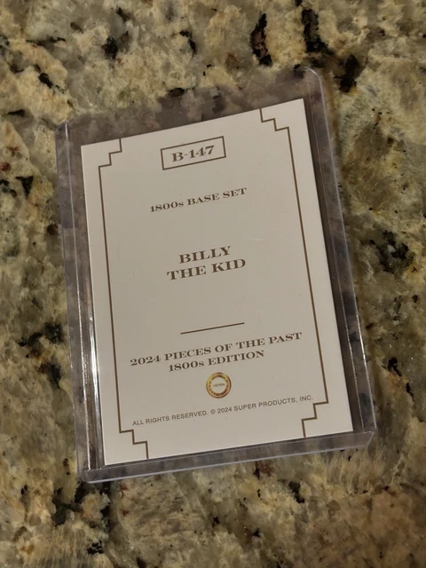 BILLY THE KID PIECES OF THE PAST 1800’s EDITION CARD £1.82 - PicClick UK