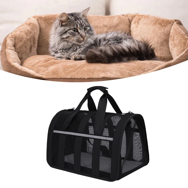(S)CAT CARRIERS FOLDING Large Opening Cat Carrier Bag Portable Oxford ...
