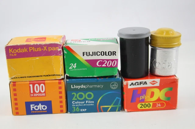 35MM FILM CAMERA Expired Unused Inc Kodak & Fujifilm Rolls x 6 £5.50 ...