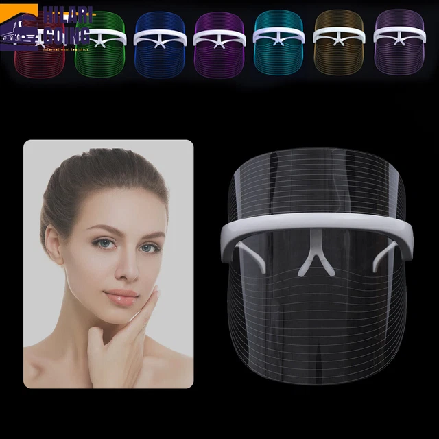 7 LED COLORS Light Photon Therapy Face Mask Facial Skin Rejuvenation ...