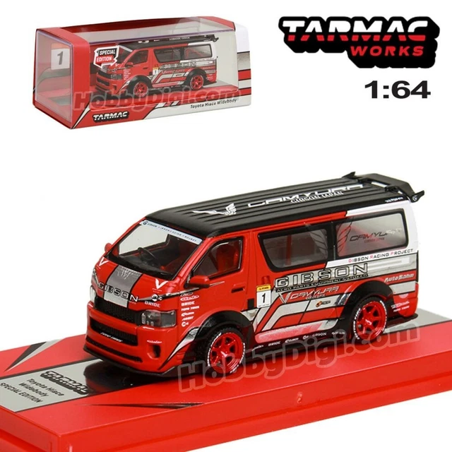 TARMAC WORKS TOYOTA Hiace Widebody Hello Kitty Capsule Delivery w Oil ...