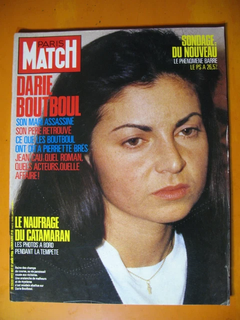 PARIS MATCH N° 1912 du 17/01/1986- Darie Boutboul. Le naufrage du ...