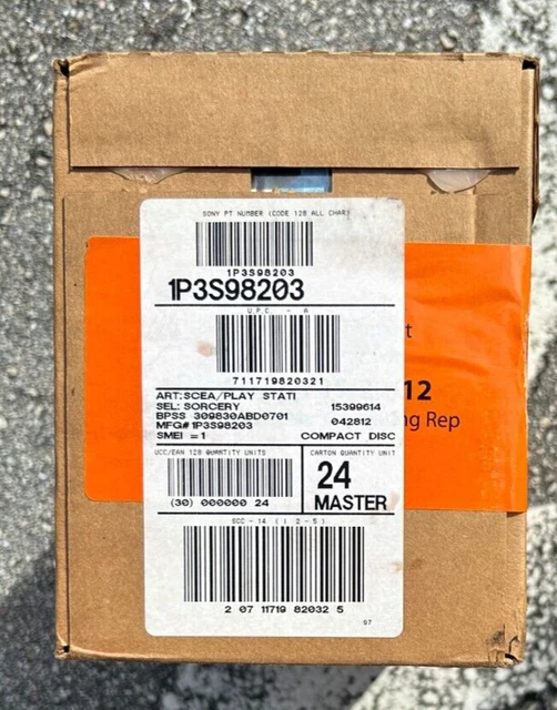 SEALED MASTER CASE 24 Kopien Sorcery NEU Factory Sealed Playstation 3 ...
